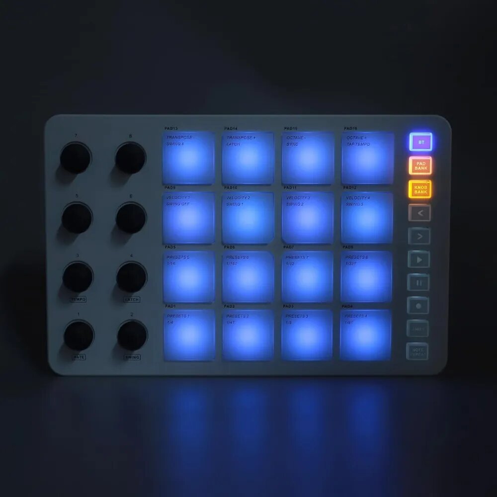 M-VAVE SMC-PAD Белый MIDI-контроллер для музыкантов и продюсеров — фото 1