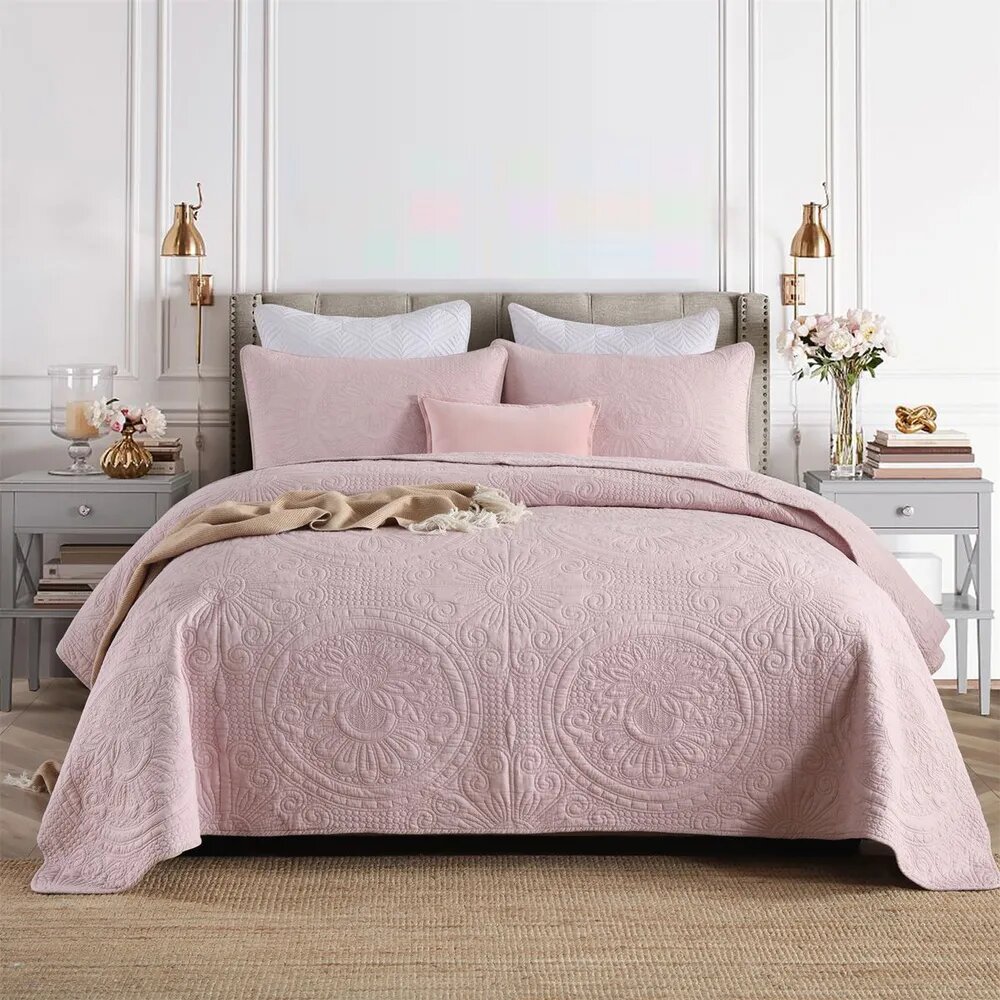 AiWinsure Покрывало patchwork quilts, Хлопок с размерами: 270 см х 250 см