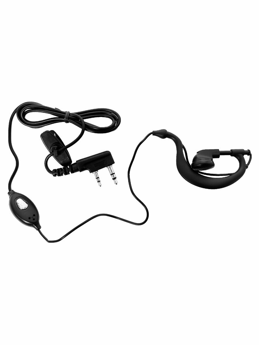 Гарнитура для раций Quansheng Headset 993 IP67, зажим, черный
