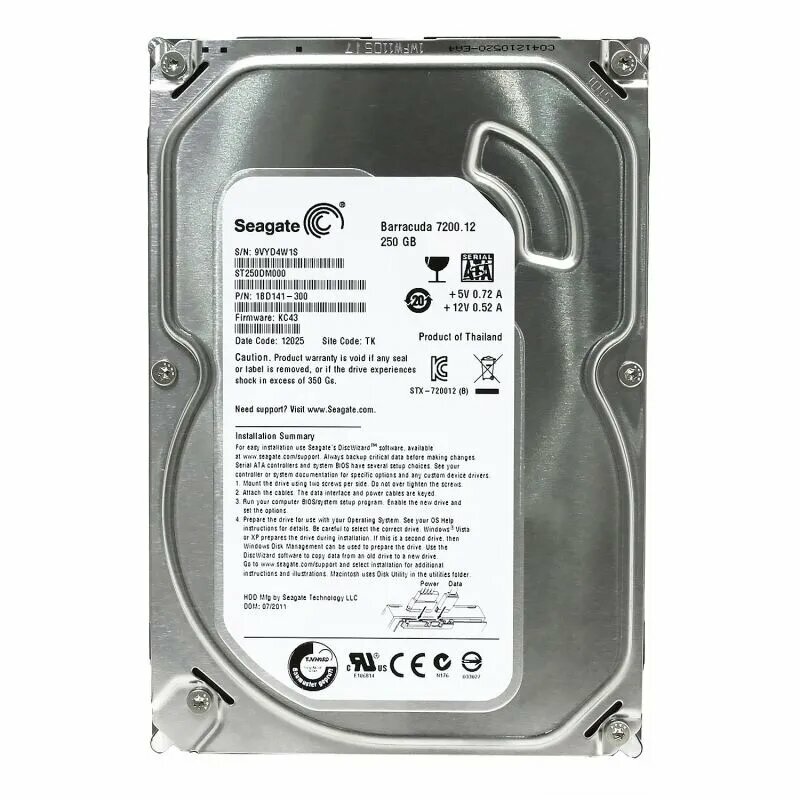 Жесткий диск Seagate ST250DM000 3.5 250gb sata. Товар уцененный