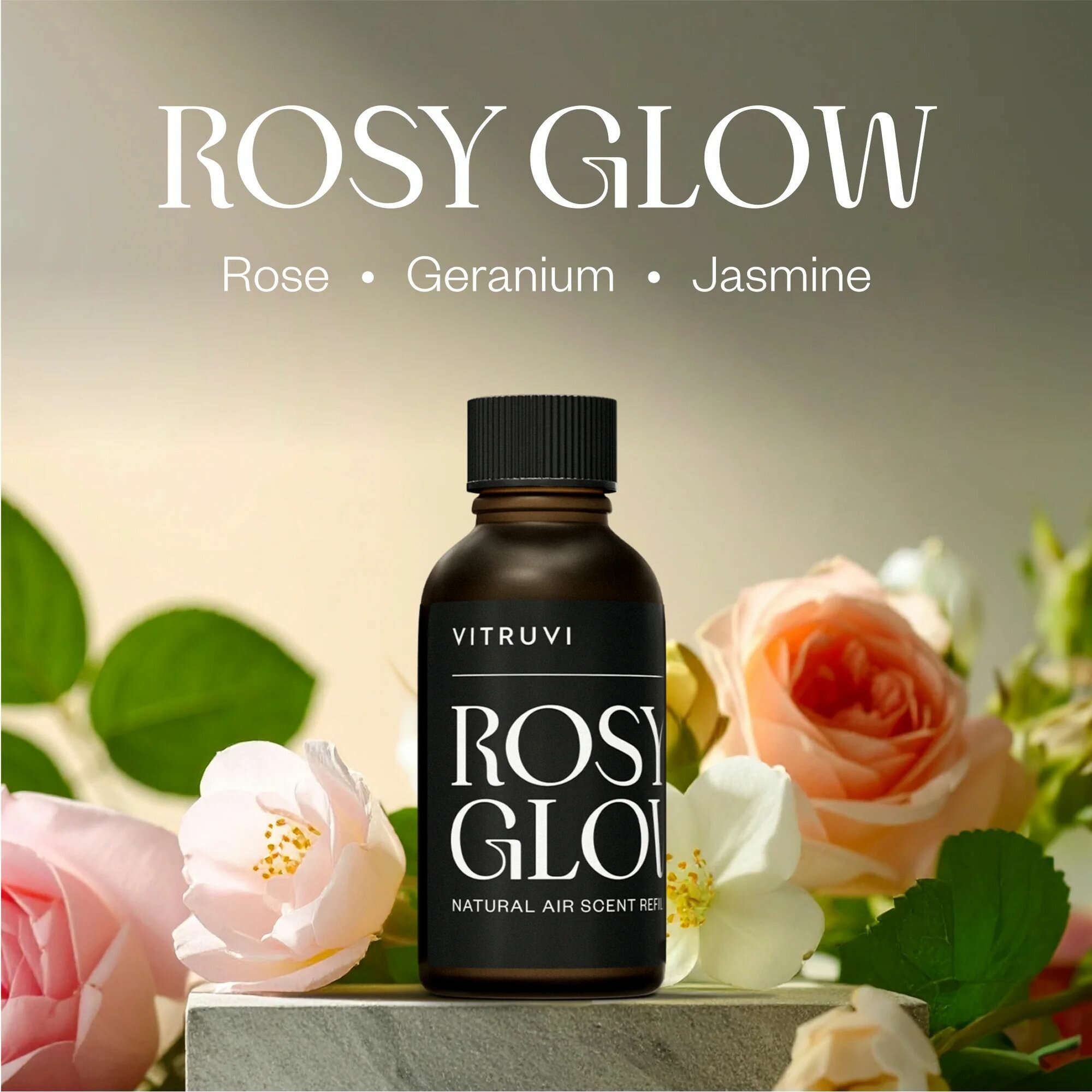 Vitruvi Сменный блок ароматизатора для воздуха Rosy Glow 30мл