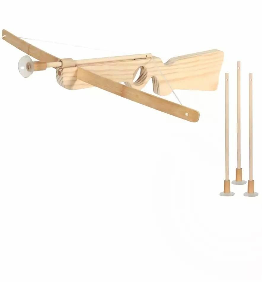 Арбалет КНР деревянный, 3 стрелы, длина 50 см