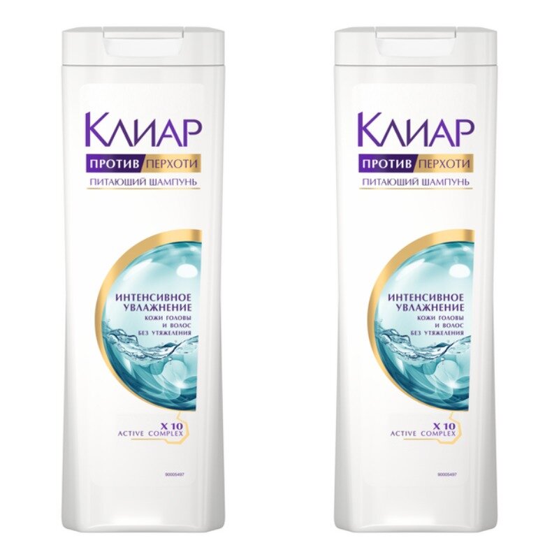 Клиар Шампунь Интенсивное увлажнение, 400 мл, 2 уп