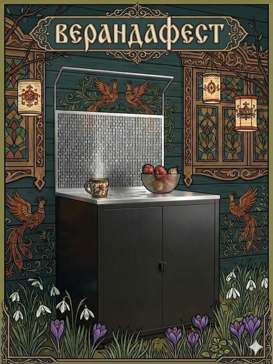 VERANDA: Набор Садовой Кухни - Комплект "Мини" - Уличная Модульная Кухня