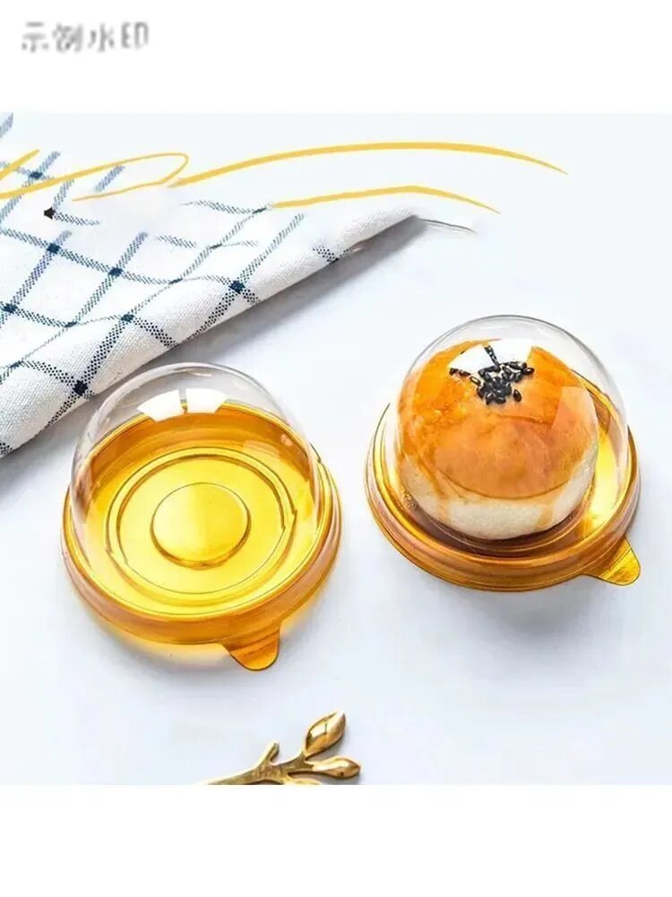 Купольная упаковка для мыла, пирожных, 50 шт, прозрачная