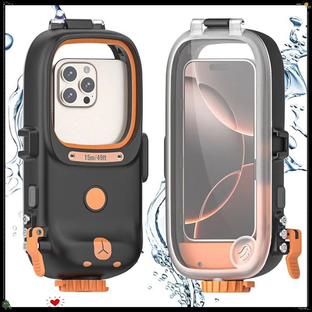 Водонепроницаемый герметичный чехол для телефона 3Pro, Погружение 15 м, защитой степени IP68 от воды, Подводная съемка, С выпускным отверстием Подходит для смартфонов iPhone, Samsung и Huawei.