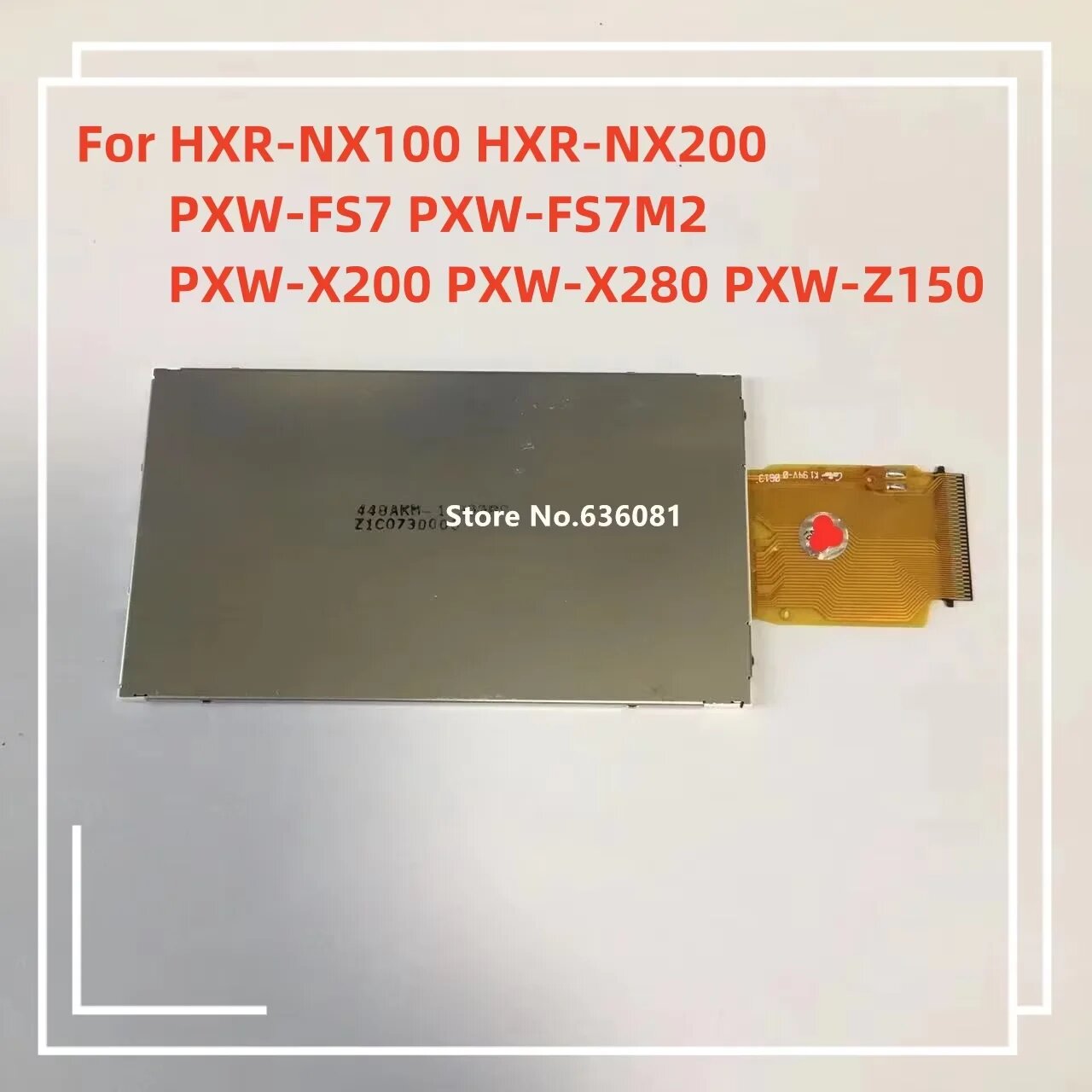 ЖК-дисплей для Sony HXR-NX100, HXR-NX200, PXW-FS7, PXW-FS7 Mark II, PXW-FS7M2, PXW-X200, PXW-X280, PXW-Z150