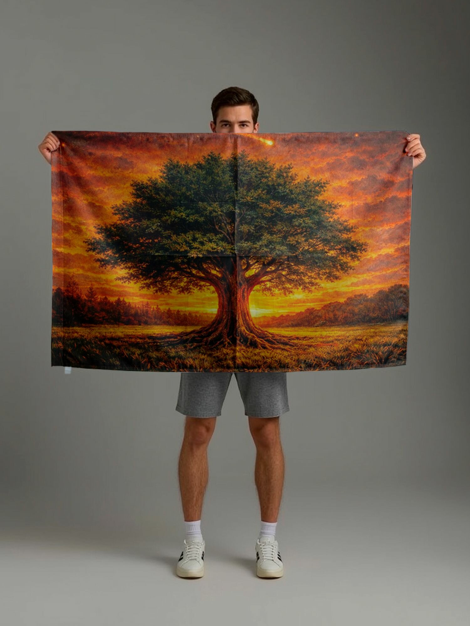 Флаг Дункана Высокого рыцаря Семи королевств Игры престолов, 90х135 см на шёлке для ручного древка