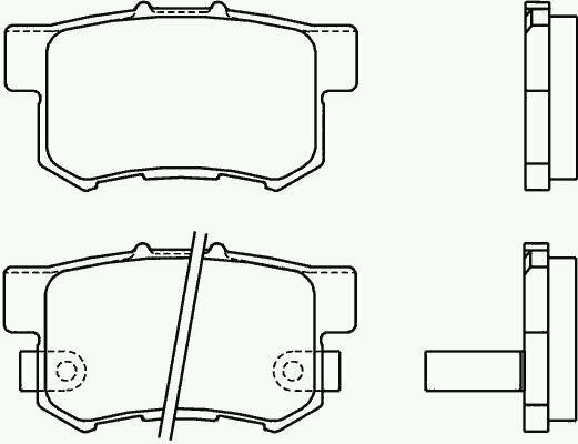 Колодки торм. зад. BREMBO P28039