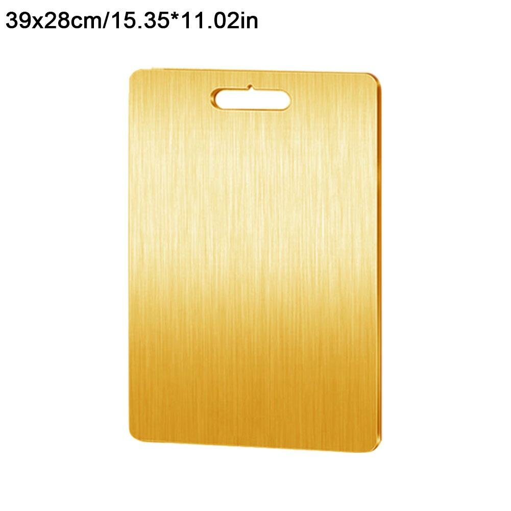 Доска разделочная для кухни металлическая из нержавеющей стали, двухсторонняя