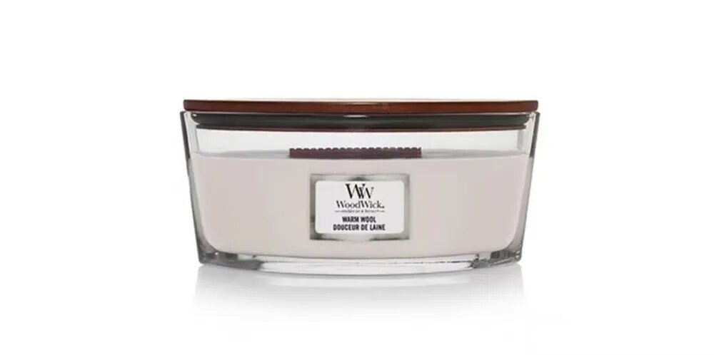 WoodWick Свеча ароматическая "WARM WOOL", 9.1 см х 17.4 см