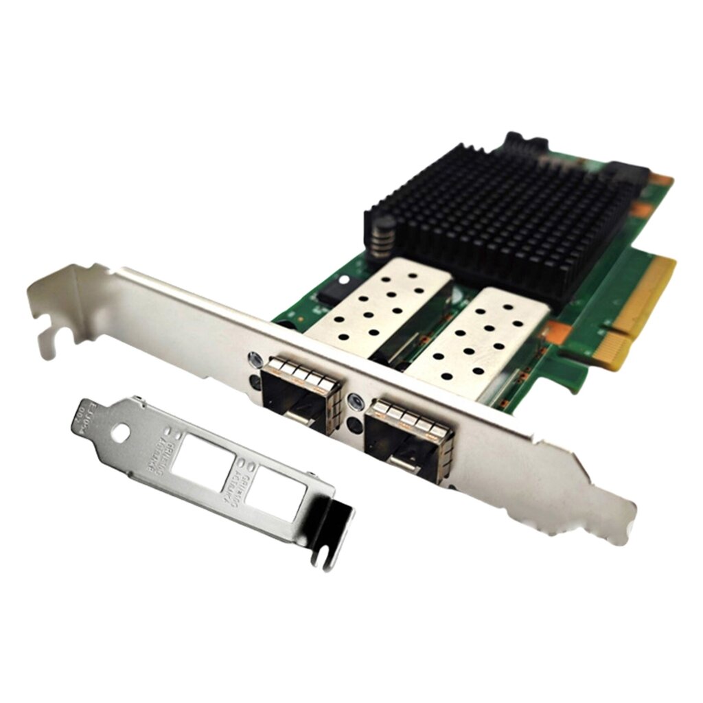 Для X520-DA2 E10G42BTDA SR2 82599ES Двойной Оптический Порт 10G Гигабитная Волоконно-Оптическая Сетевая Карта PCIE Black Group
