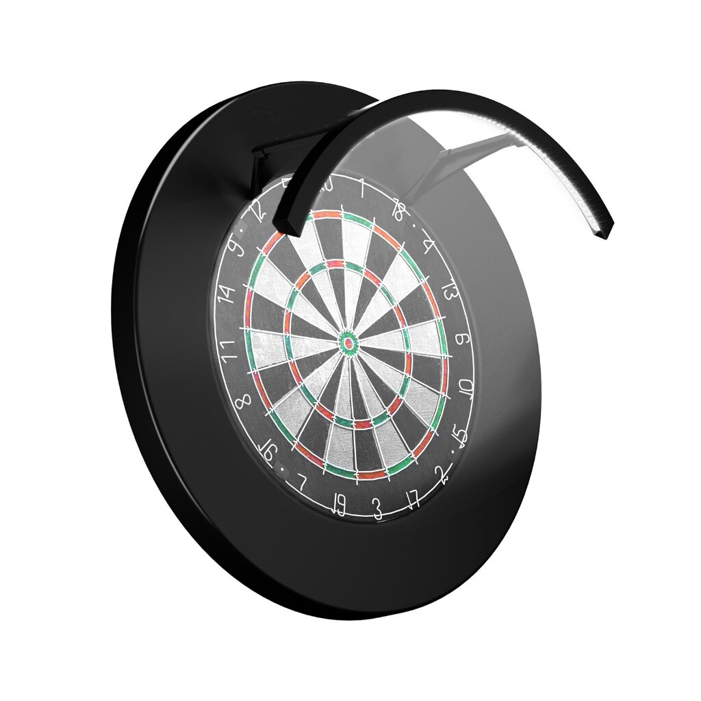 Светодиодная подсветка доски для игры в дартс Пластиковая Подсветка доски для игры в дартс Легко разбирается для всей доски, регулируемые углы наклона и складывание