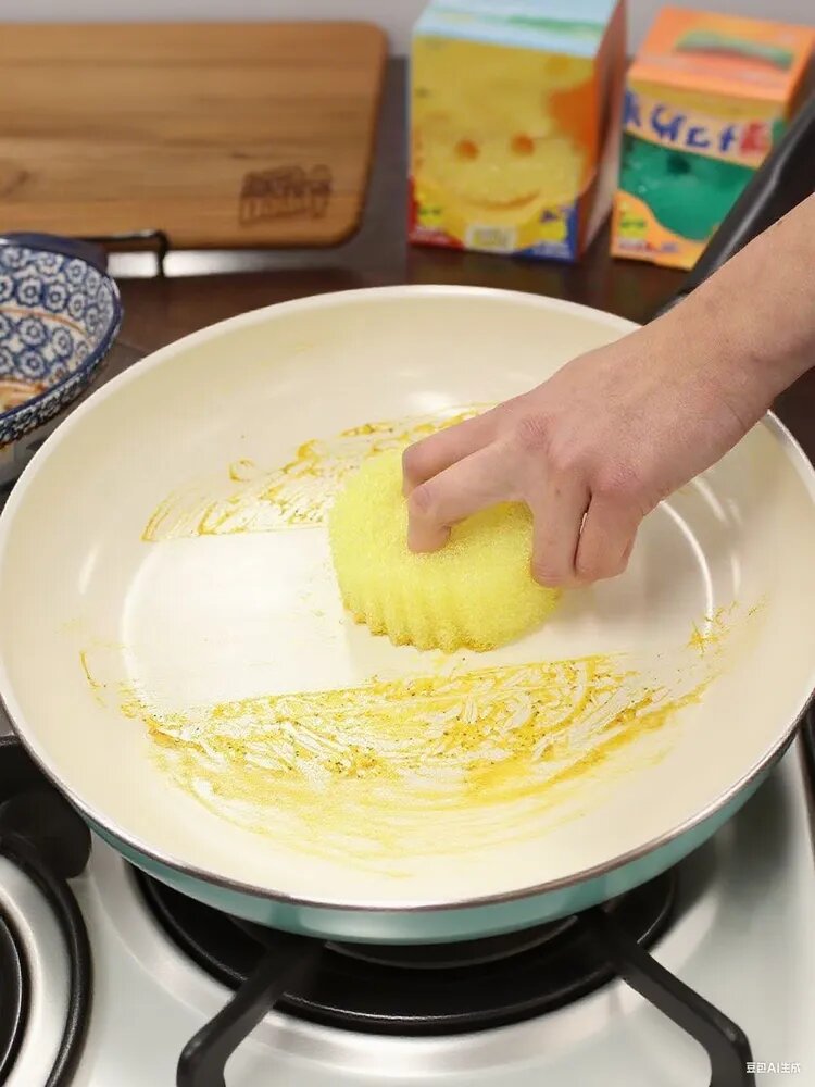 Scrub Daddy Губка для посуды и дома, 8 шт. многоразовые, цветные, размер 21*21*8.5 см — фото 1