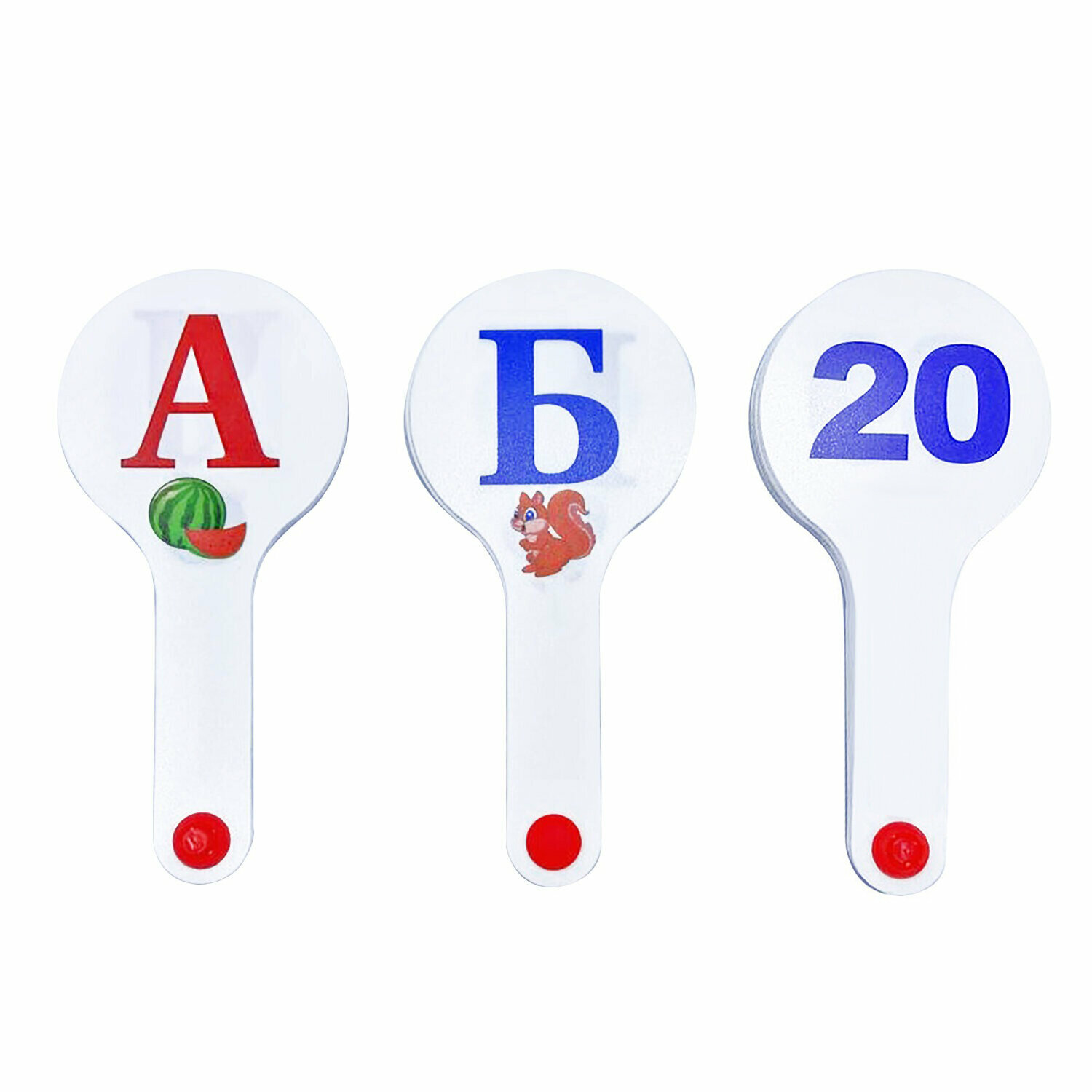 Набор веер касс Юнландия с картинками, гласные, согласные, цифры, облегченные, гибкие, 3 шт