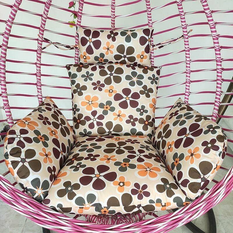 Съемная и моющаяся подушка для кресла-качалки, подушка для одноместного подвесного кресла из ротанга, новая одноместная подушка, кресло-качалка, кресло-гнездо, подходит для всех сезонов.