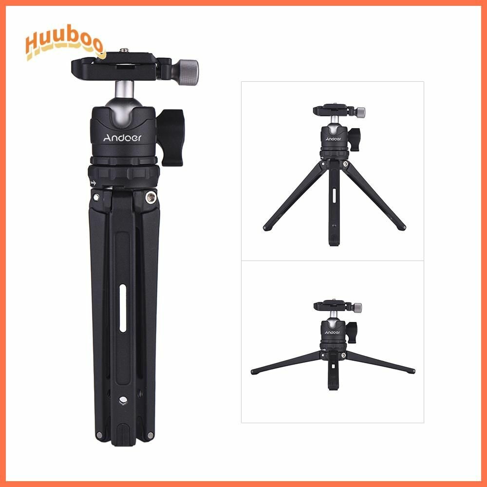 Мини штатив Andoer, алюминиевый, портативный для DSLR и смартфонов