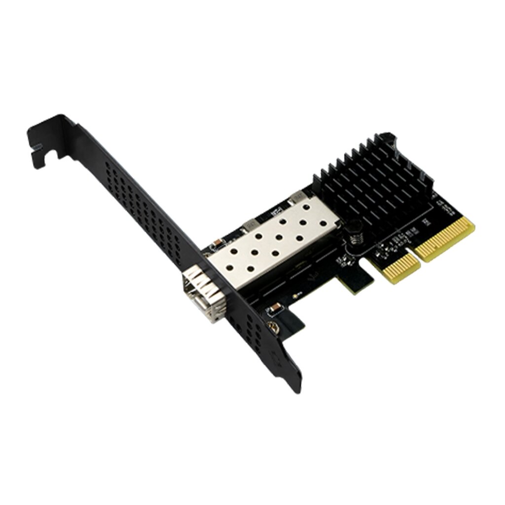 Сетевая карта Pcie X 4 10G SFP Fiber Net Work Card Для Серверов Рабочих Станций Хранения данных