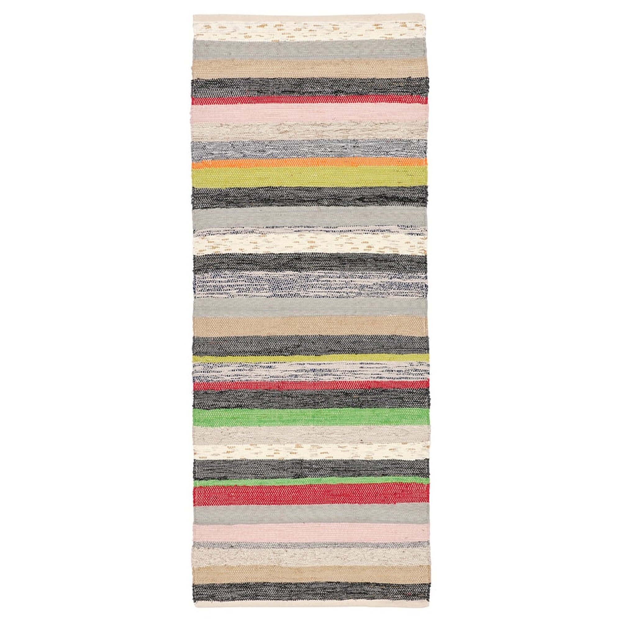 Плоский тканый ковер, ручная работа IKEA RANGSTRUP, разноцветный 70х180 см, 204.709.19