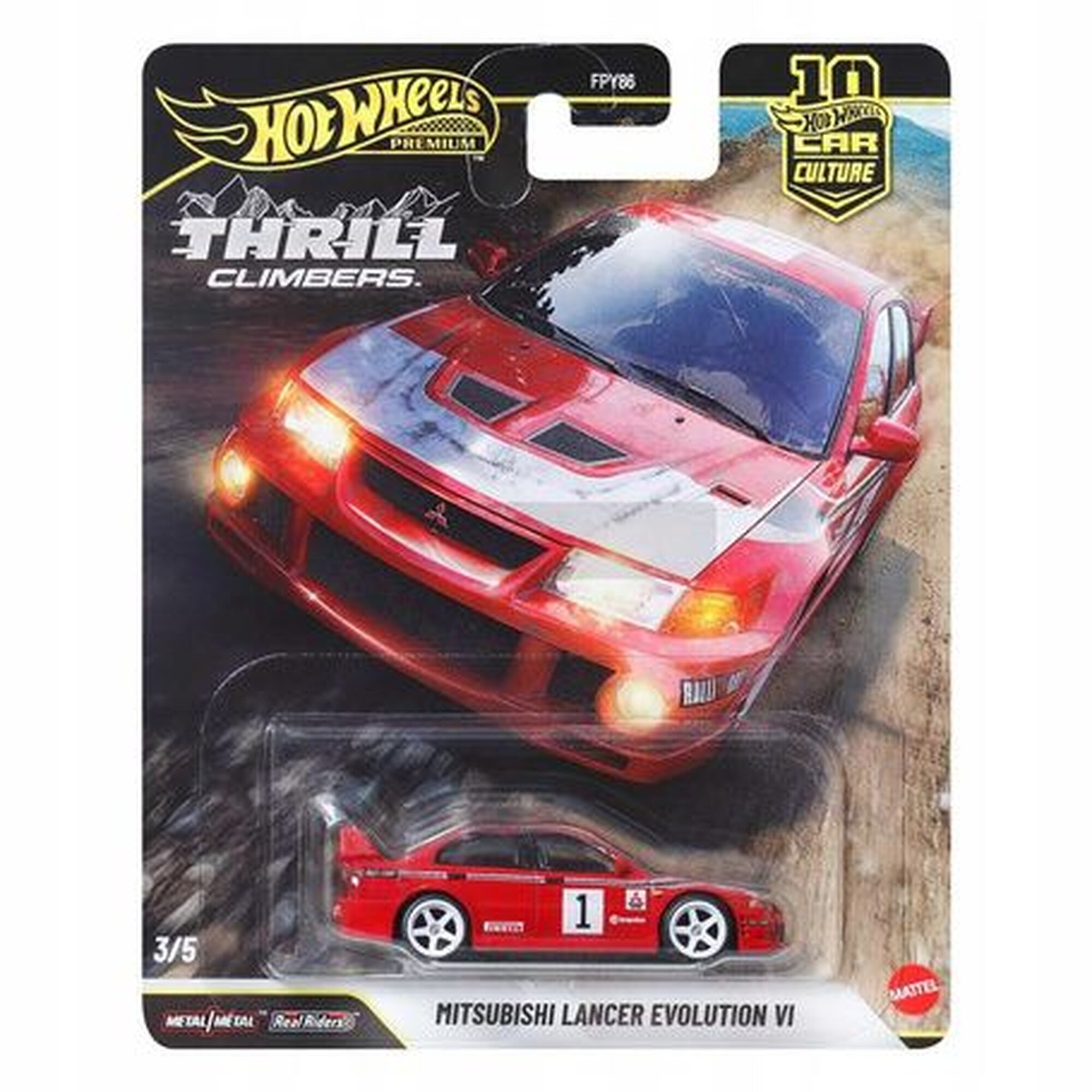 Игрушечный транспорт Hot Wheels CAR CULTURE THRILL CLIMBERS- Mitsubishi Lancer Evolution, 1:64 - JKF19