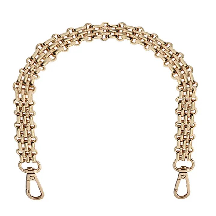 Высококачественный Металлический Ремешок Для Сумки, Сменный Плечевой Ремень, Total 30cm, Gold