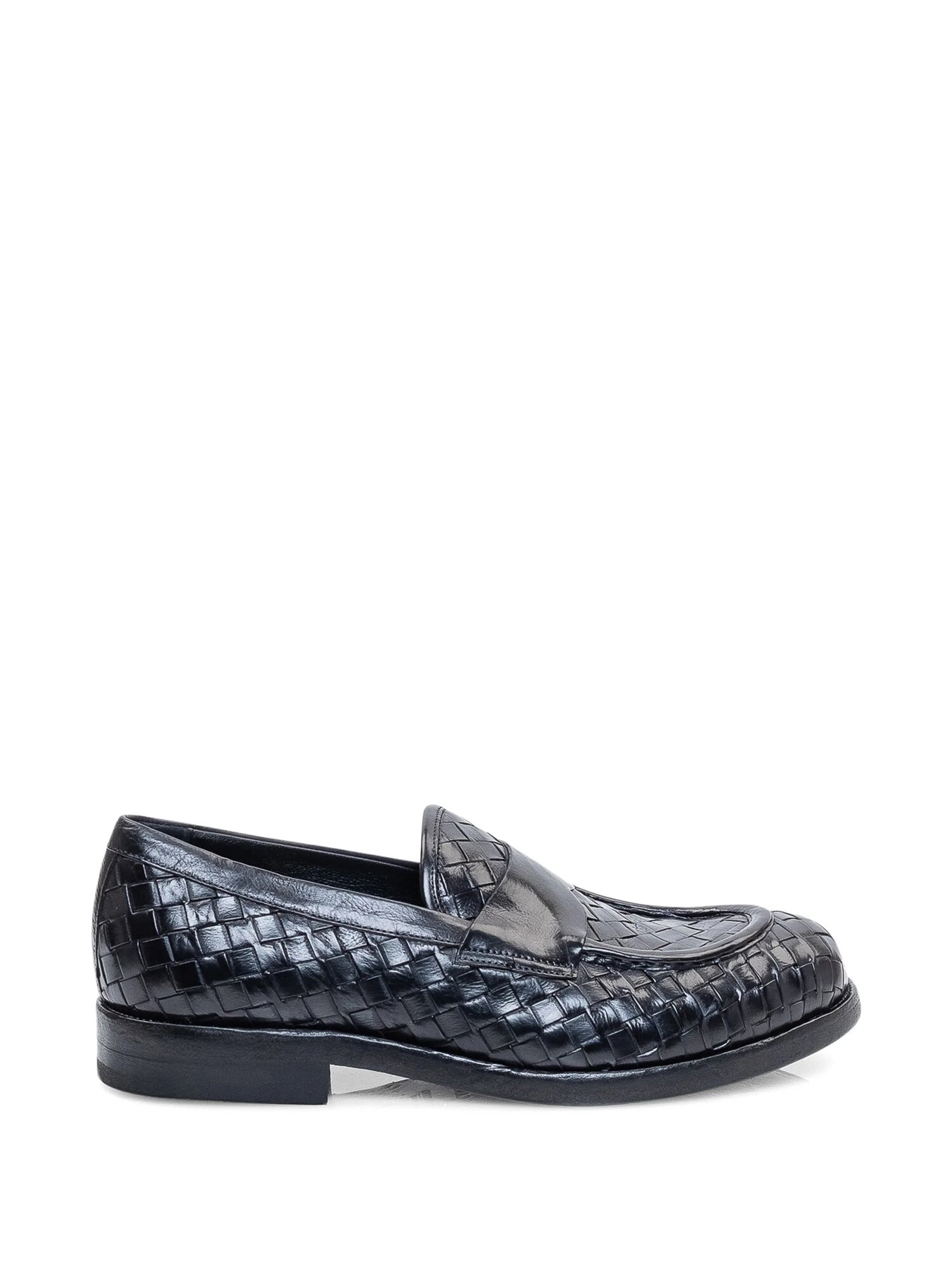 Лоферы Woven leather loafers