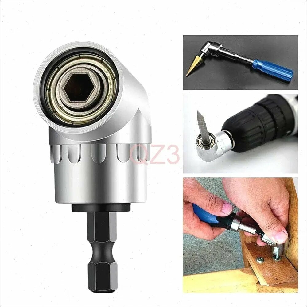 Угловая насадка на шуруповерт 90 градусов / Адаптер угловой для шуруповерта