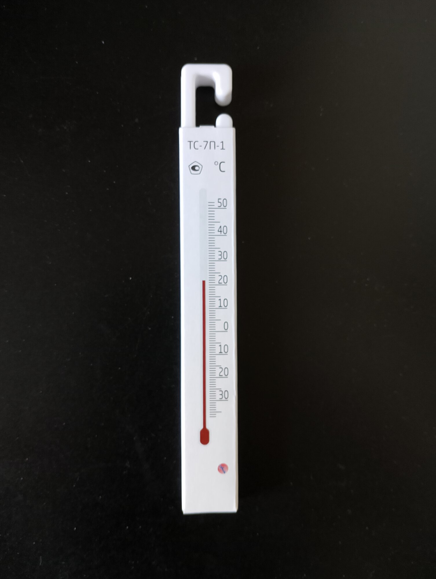 Термометр стеклянный ТС-7П-1 Крючок, с поверкой РФ, Первый термометровый завод