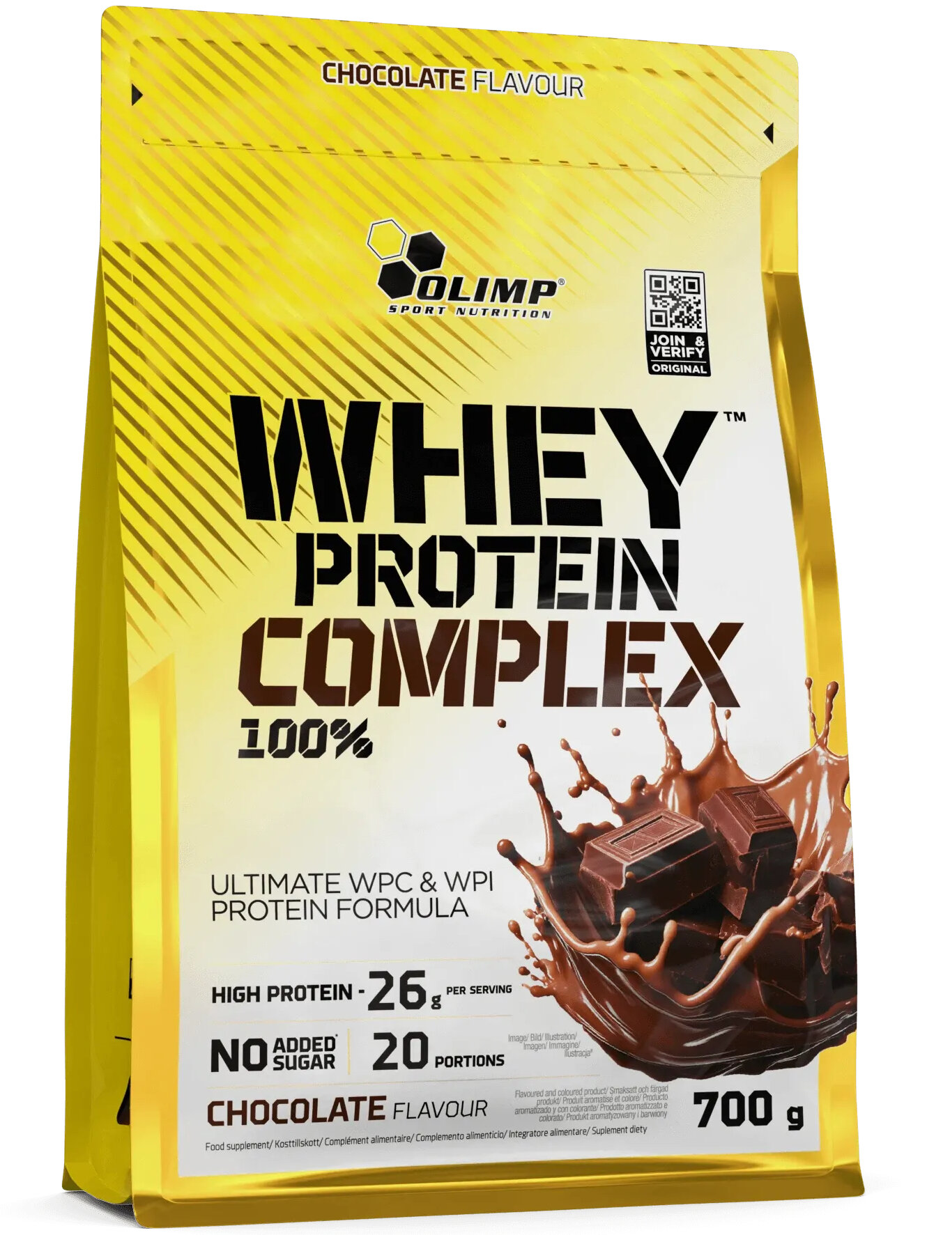 Комплексный протеин OLIMP WHEY PROTEIN COMPLEX 100% 700 г, Шоколад