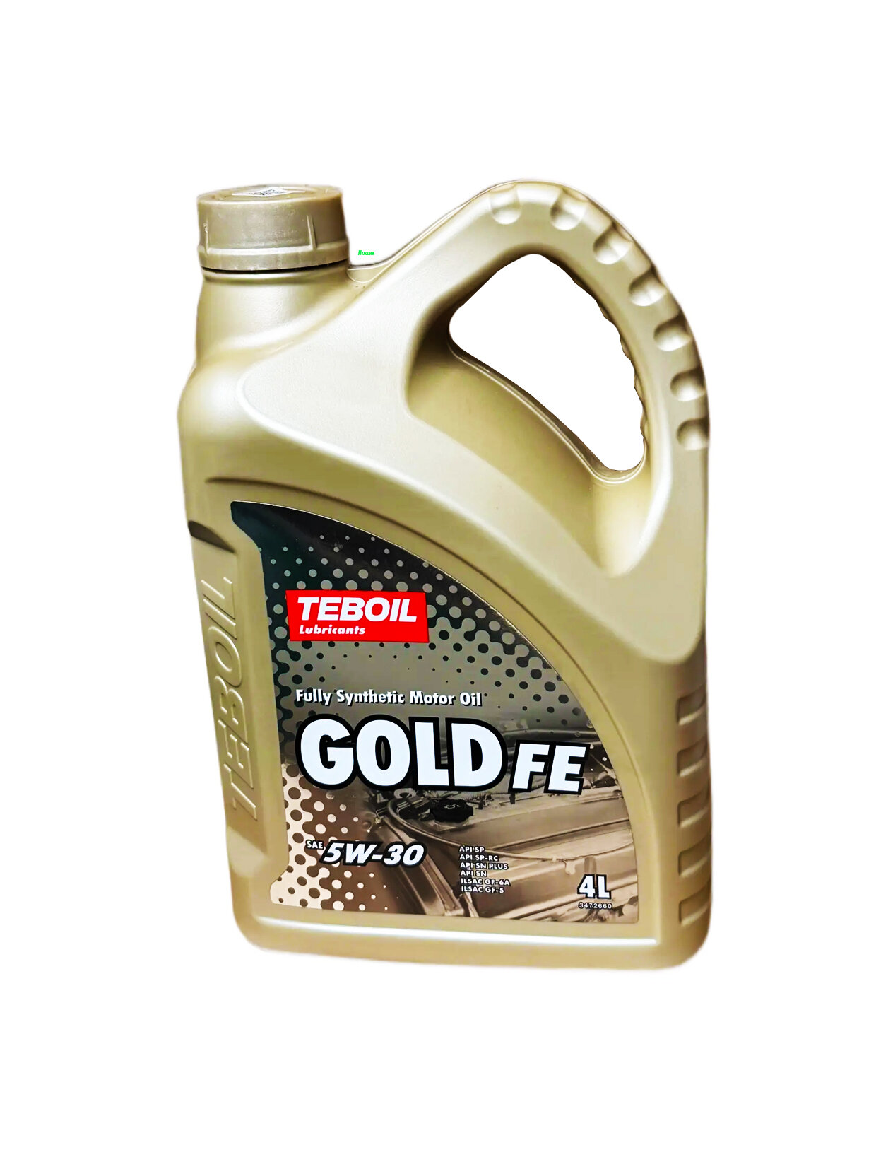 Моторное масло Teboil GOLD FE 5W30 SN, синтетическое, четырехтактный двигатель, 4 л