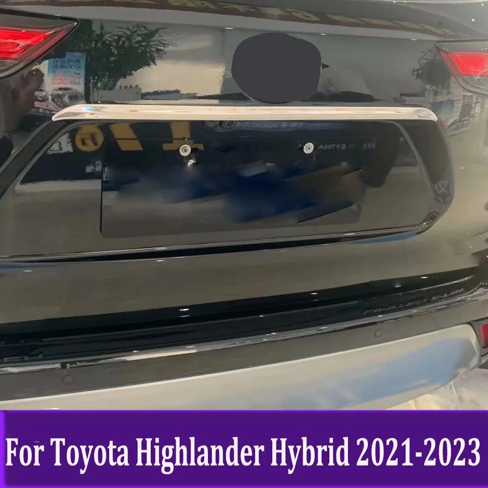 Задняя крышка багажника, накладка, Стайлинг автомобиля для Toyota Highlander Hybrid 2021 2022 2023, автоаксессуары