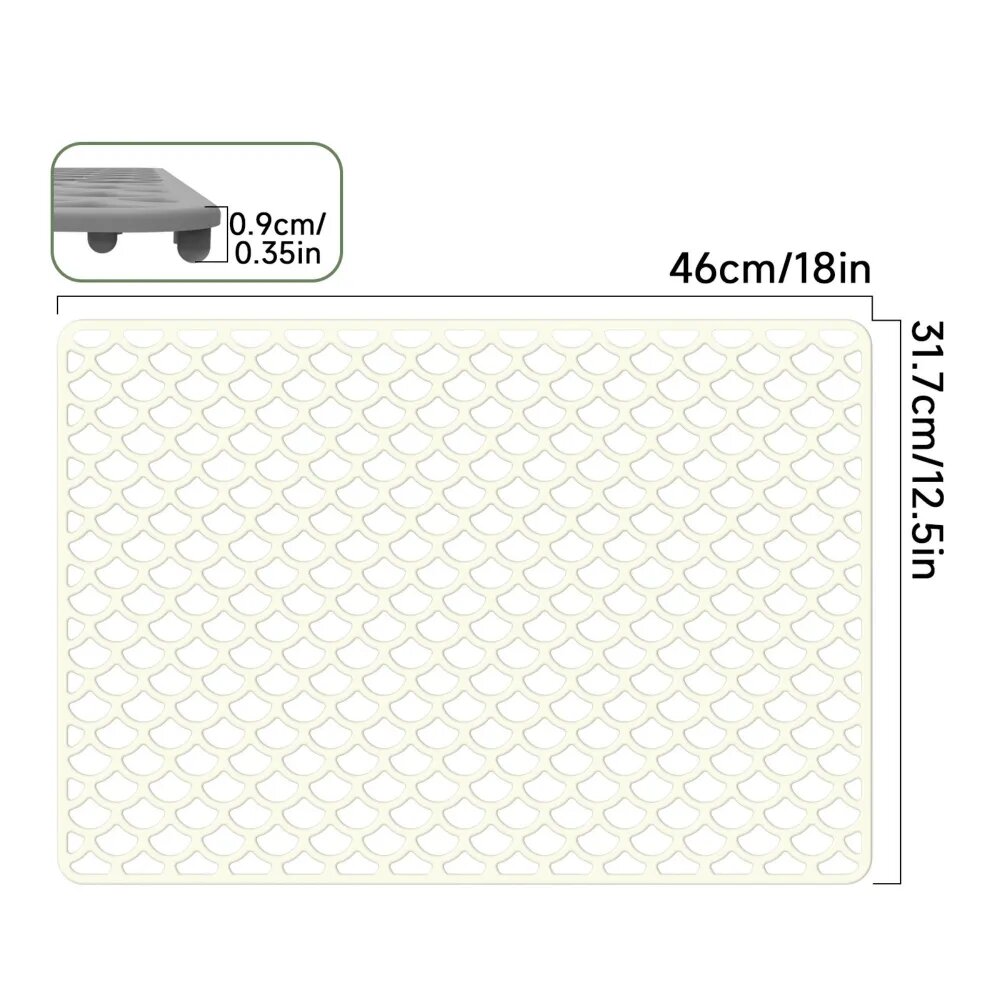 Коврик для раковины, 46.1 см х 31 см, 1 шт