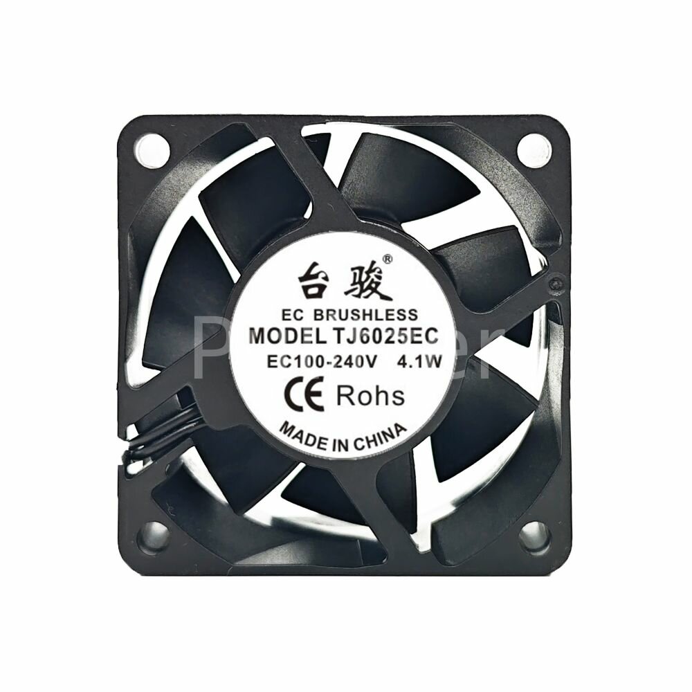 Охлаждающий вентилятор TJ6025EC 60*60*25 мм 4,1 Вт 5000 об/мин 100-240 В
