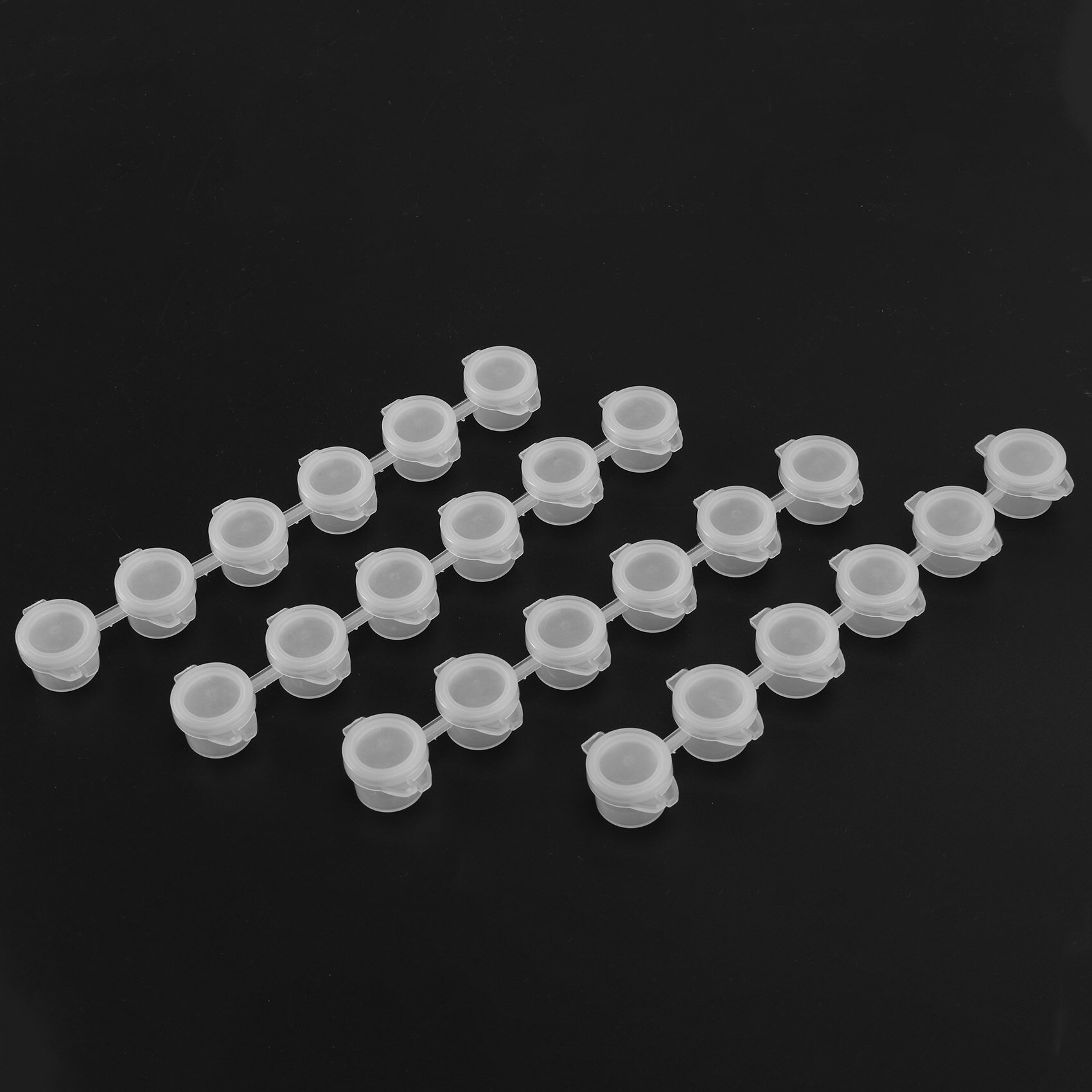 240 шт. пустых банок для краски, 40 полосок мини с крышками для художественных красок 3 мл