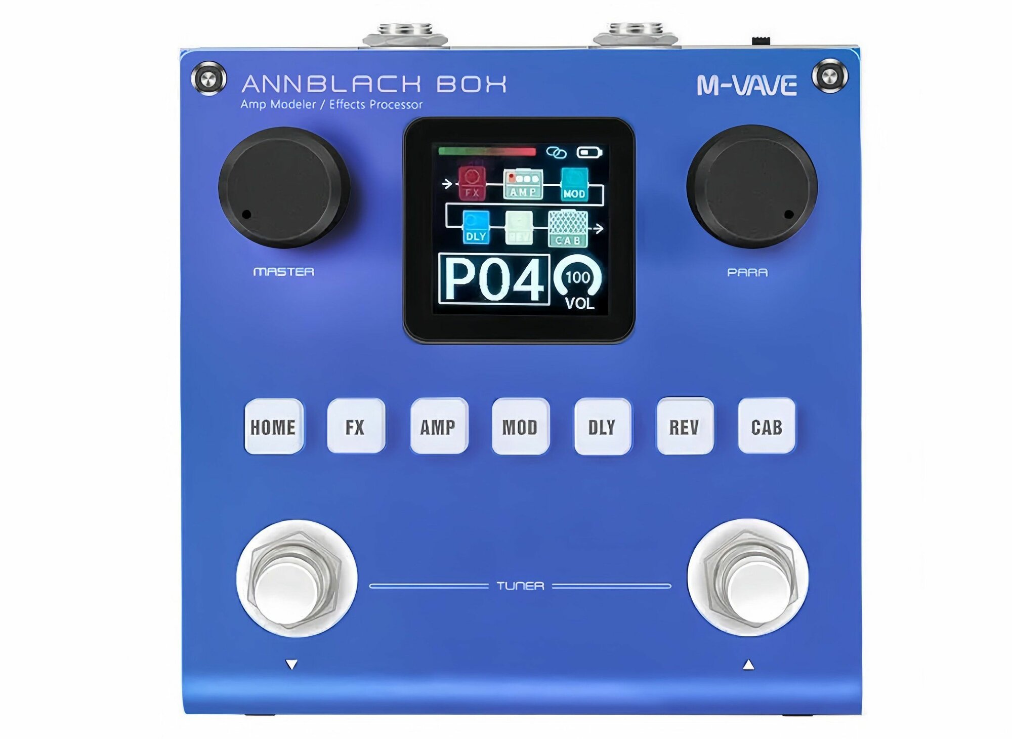 Гитарный процессор эффектов 2025 M-VAVE ANNBLACK BOXнный перезаряжаемый аккумулятор ANNBLACK BOX