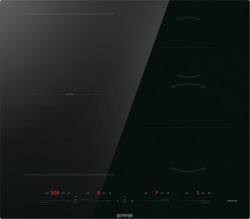 Индукционная варочная панель Gorenje GI6432BSCE, конфорок: 4 шт, стеклокерамика, независимая, черный