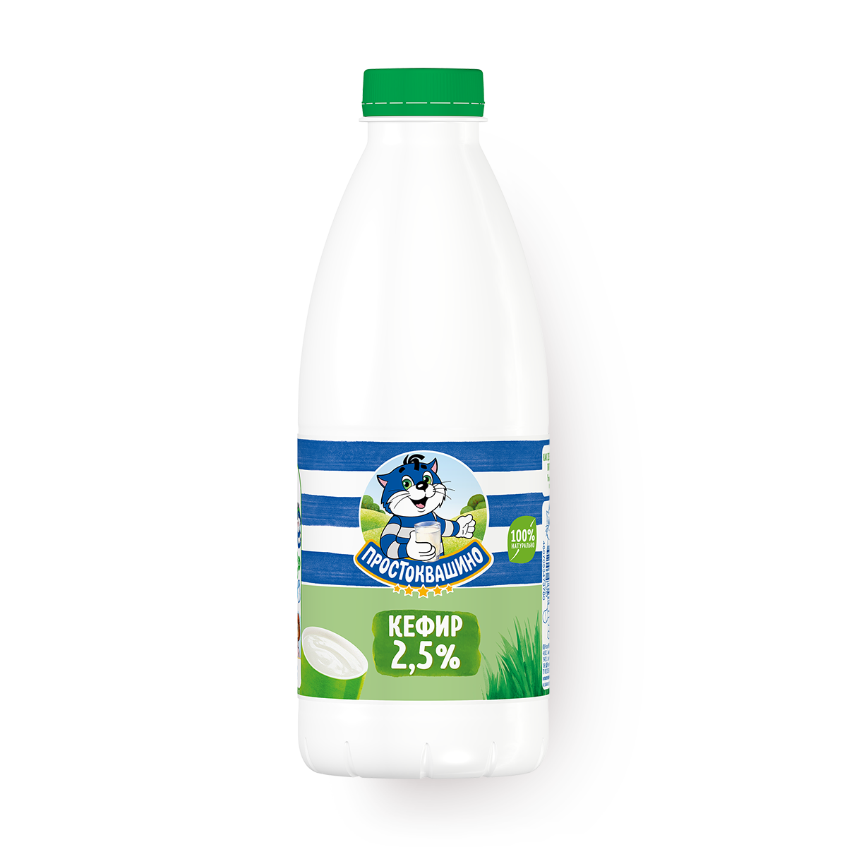 Кефир "Простоквашино", 2,5%, из коровьего молока, без ГМО, 930 мл