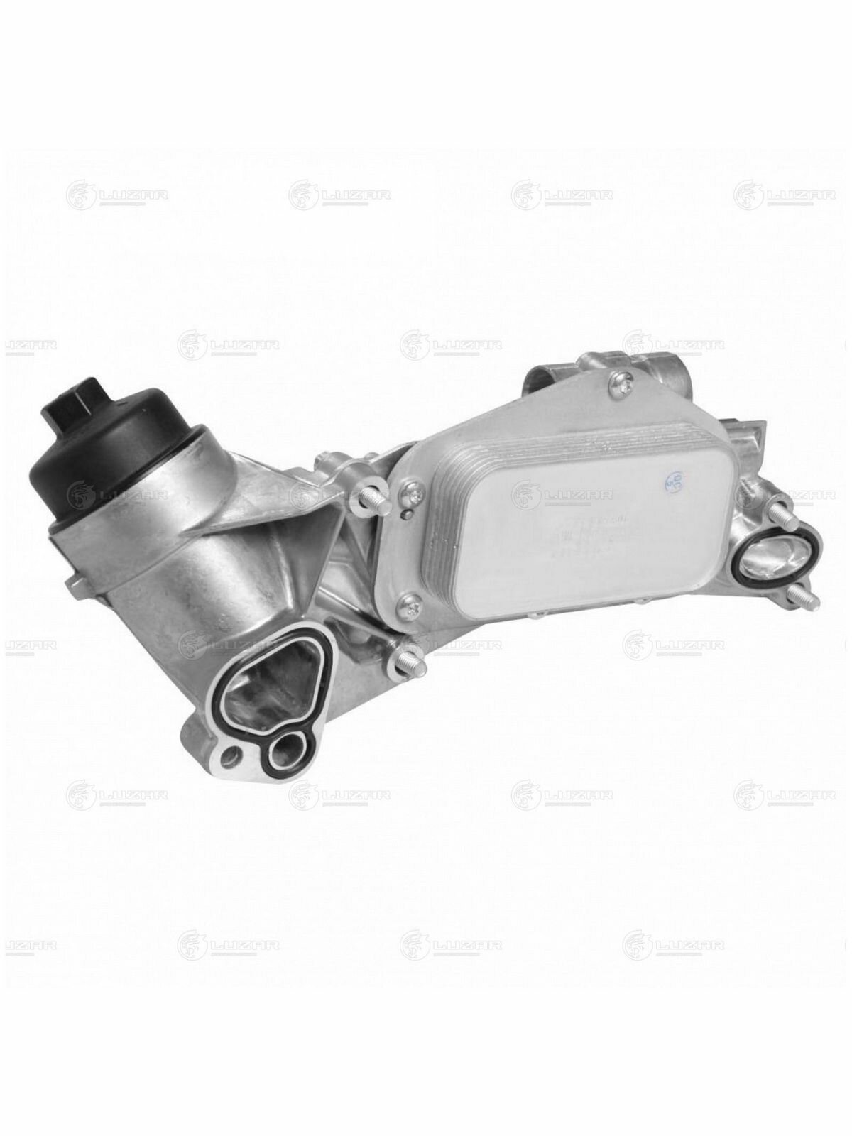 Радиатор масляный в сборе (теплообменник) для а/м Chevrolet Cruze; Opel Astra / Шевроле Круз, Опель Астра, LUZAR LOC0504