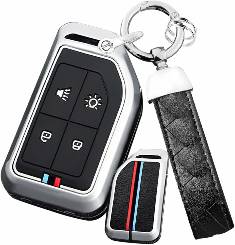 Металлическая крышка брелока с дистанционным управлением, 2 кнопки, подходит для смарт-ключа без ключа, с брелком, подхо