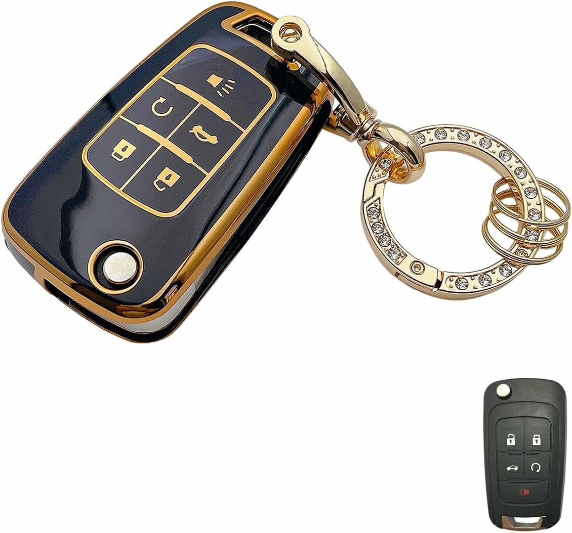 Чехол-брелок для Kia с брелком, черный мягкий защитный чехол из ТПУ для Telluride 2023 2024, 5 кнопок, умный дистанционн