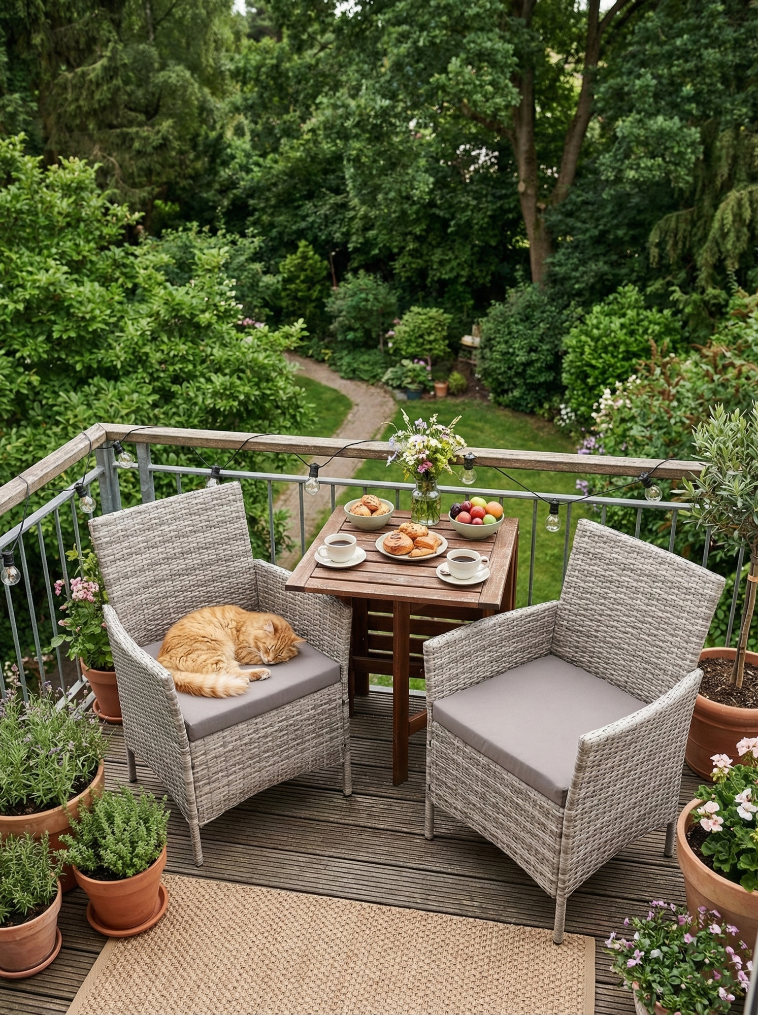 Комплект из 2-х кресел из искусственного ротанга Киото-2 (Kioto-2), серый