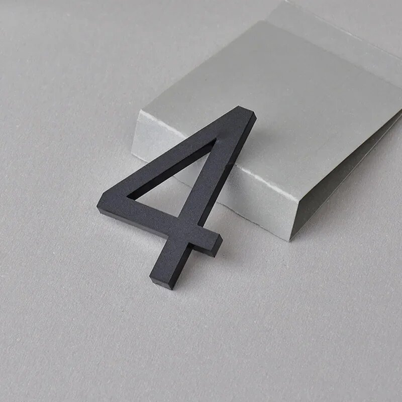 3D акриловые цифры для номера дома black-4