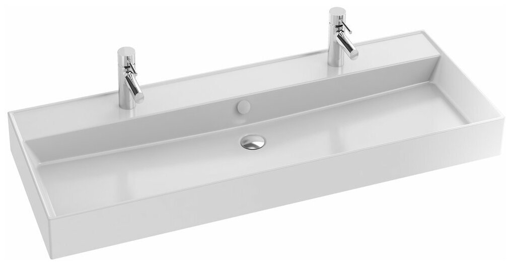 Керамическая накладная раковина Jacob Delafon EXBK112-00 Vivienne 120х46 см, белая