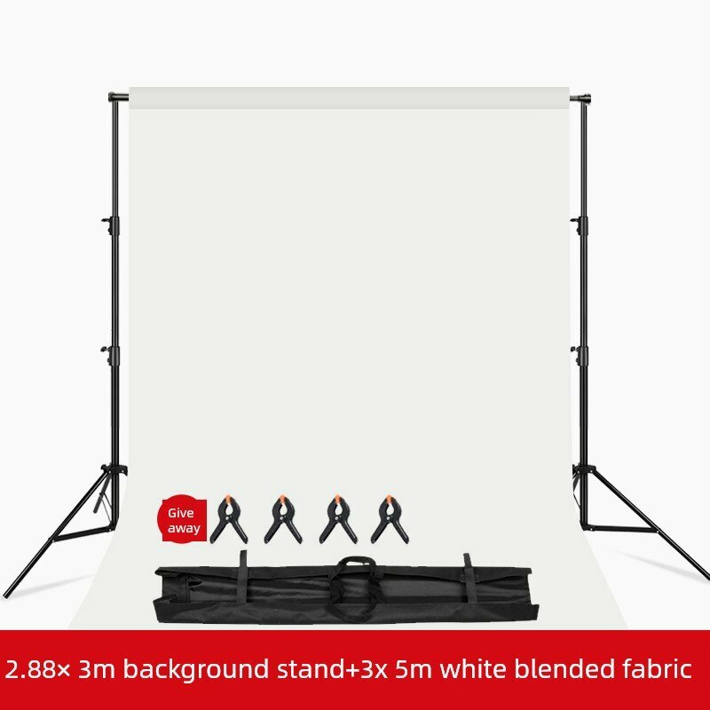 2.88* 3m Фотостойка для фона 2.6x2м, телескопическая портативная мобильная стойка для фотостудии, реквизит для