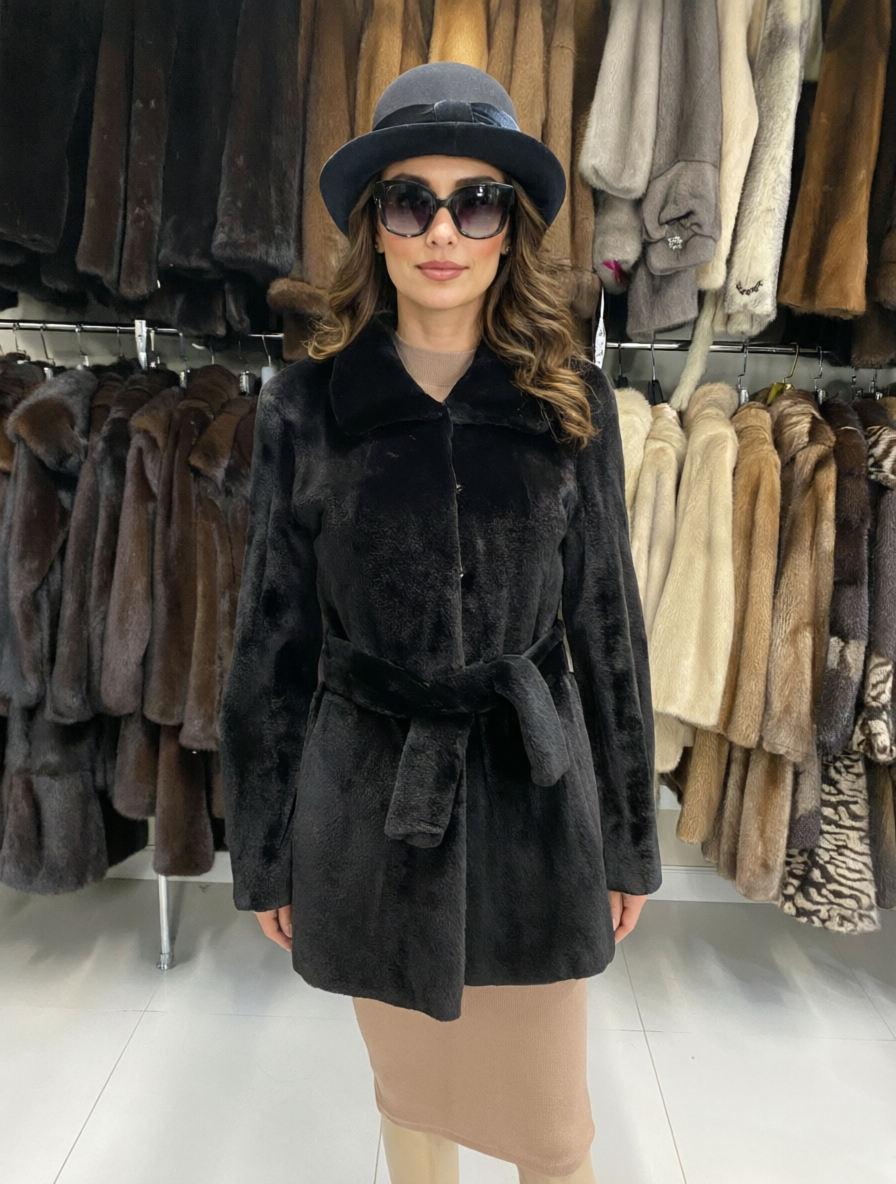 Шуба. Полушубок. Греция. Норка. Стрриженная 42-44 р.