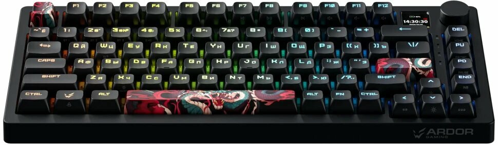 Клавиатура проводная + беспроводная ARDOR GAMING Kusanagi, черный