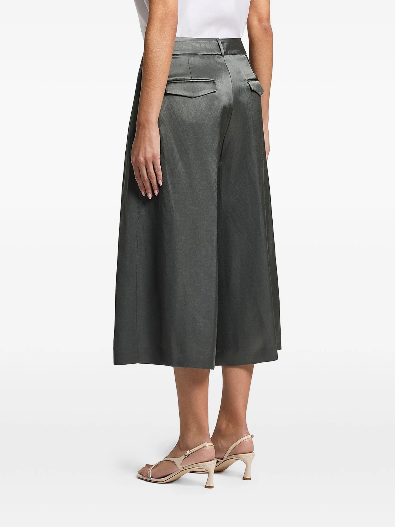 Брюки PESERICO Pleated trousers, размер 46, green — фото 1