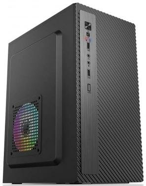 Корпус для ПК ACCORD Entry черный без блока питания Micro-ATх, 1х80 мм, 1х120 мм, 2хUSB 2,0, audio (ACC-2053B)