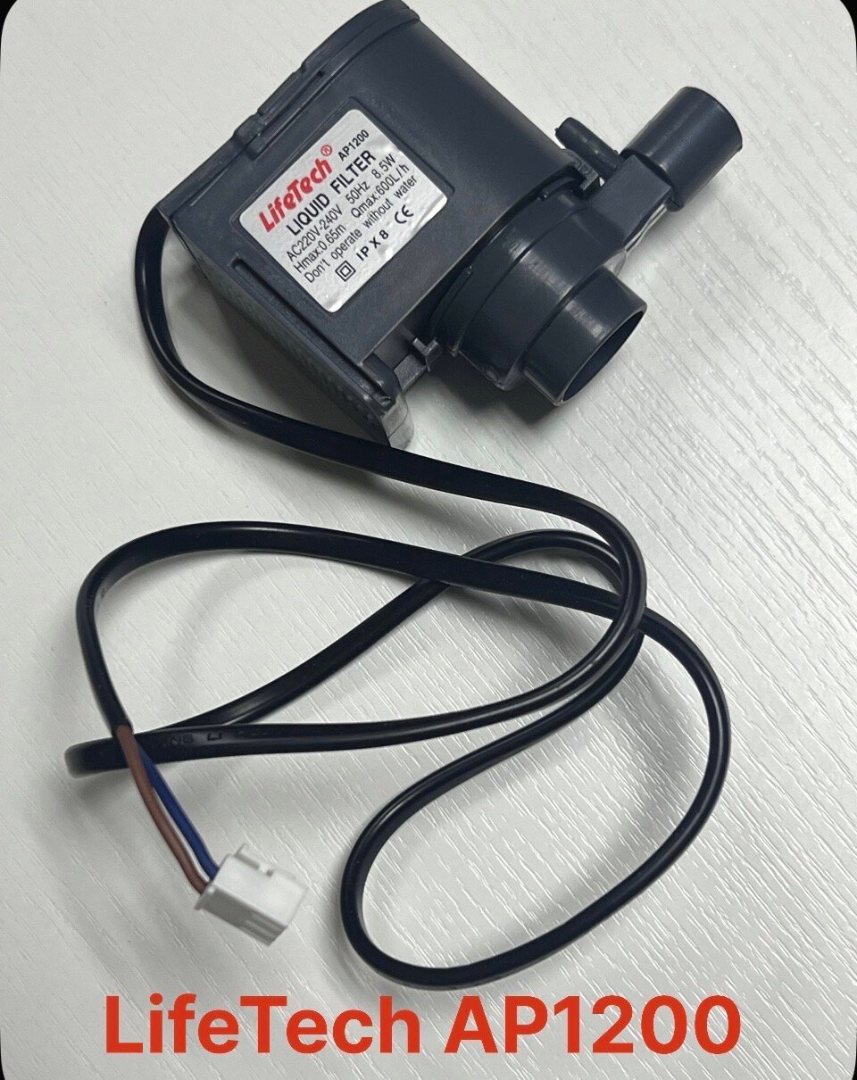 Насос LifeTech AP1200 для льдогенераторов 220 В, 8.5 Вт, 600 л/ч Convito, BARTSCHER, Starfood, Cooleq, Hurakan