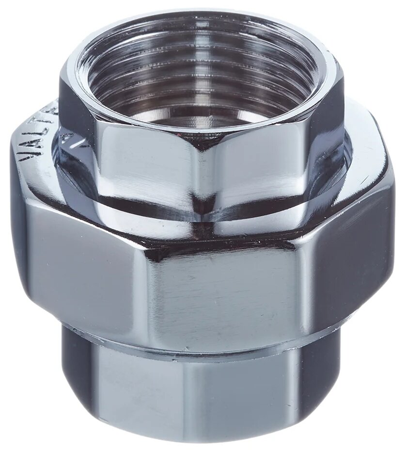 Разъемная муфта Valtec внутренняя-внутренняя резьба 1" хром VTr.340. C.0006